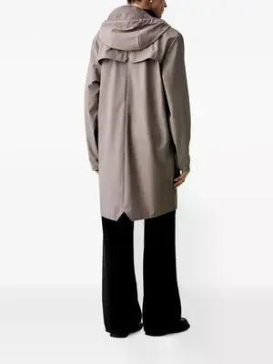 Rains Hooded Press-stud Coat