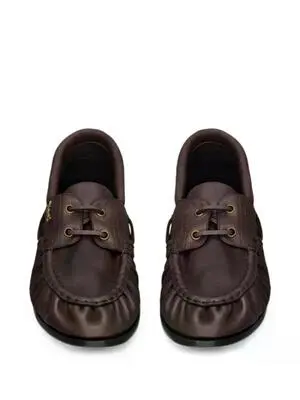 Saint Laurent Le Loafer Bateau In Smooth Leather