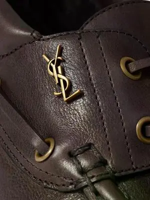 Saint Laurent Le Loafer Bateau In Smooth Leather