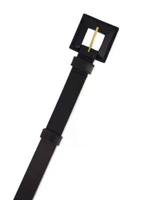 Saint Laurent Square-buckle Leather Belt