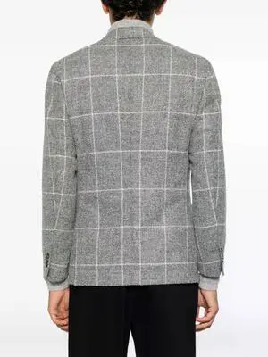 LARDINI Check-pattern Single-breasted Blazer
