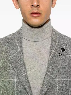 LARDINI Check-pattern Single-breasted Blazer