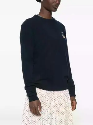 N°21 Crystal-embellished Raglan-sleeve Sweater