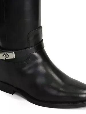 VIA ROMA 15 Buckle-strap Knee-high Boots