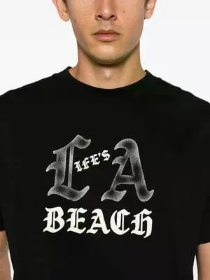 Palm Angels Life's A Beach Graphic-print T-shirt