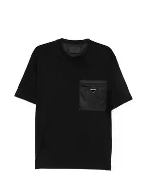 Prada Logo-plaque Patch-pocket T-shirt