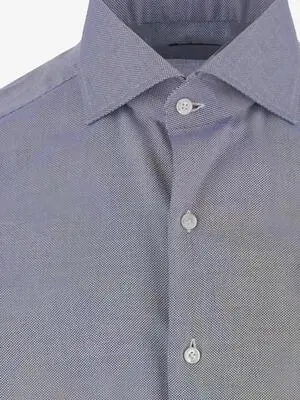 FINAMORE 1925 Button-up Rounded-hem Shirt
