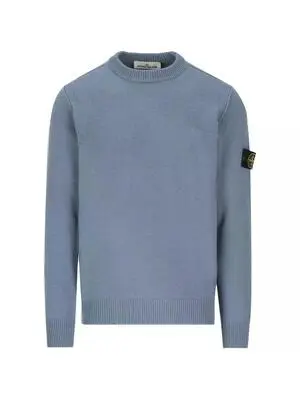 Stone Island 5100072 Lambswool Sweater - Blue