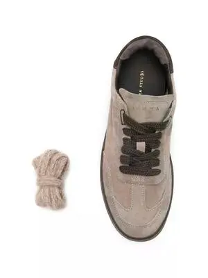 PIUMHA STUDIO Suede Panelled Lace-up Sneakers