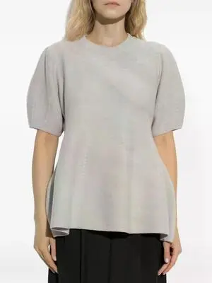 LISA YANG Puff-sleeve Knit Top