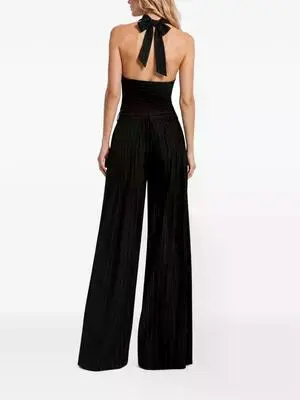 HAMZA Kimi Striped Wide-leg Trousers