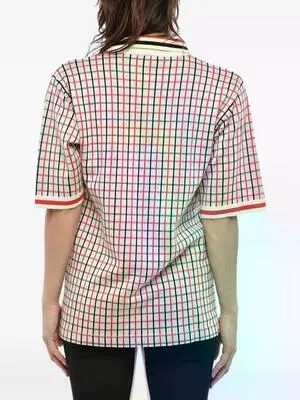 Stella McCartney Checked Short-sleeve Polo Shirt