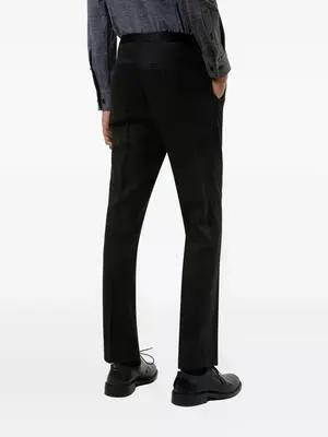 Hugo Satin-waistband Pressed-crease Trousers