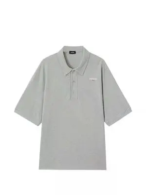 We11Done Logo-embroidered Polo Shirt - Grey