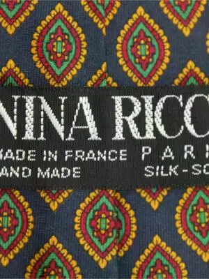 Nina Ricci Printed Silk Neck Tie