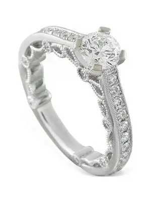 LB EXCLUSIVE 18k White Gold Diamond Ring - Silver