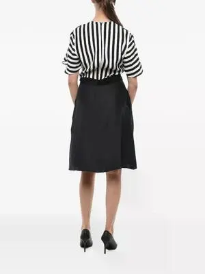 Stella McCartney Striped Short-sleeve Midi Dress
