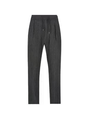 Herno Pinstriped Drawstring Trousers - Grey
