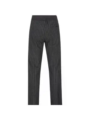 Herno Pinstriped Drawstring Trousers - Grey