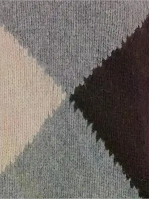 Bruno Manetti Crew Neck Argyle Sweater