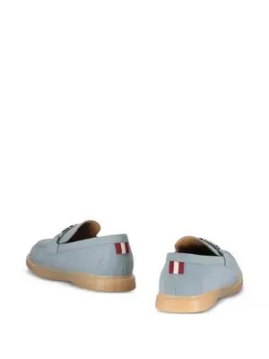 Bally Logo-plaque Leather Loafers