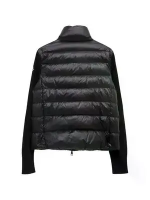 Moncler Quilted Knit-sleeve Jacket