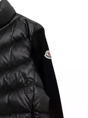 Moncler Quilted Knit-sleeve Jacket