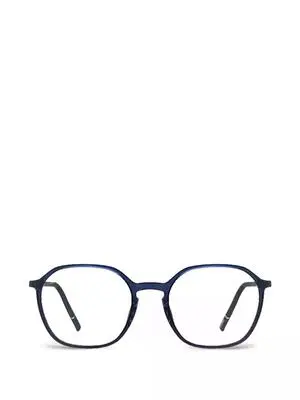 SILHOUETTE Geometric Frame Eyeglasses - Blue