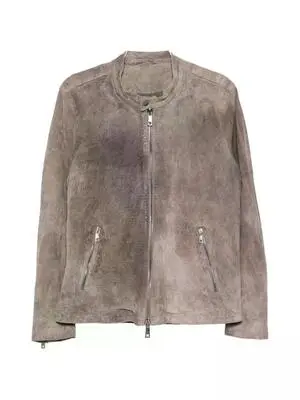 GIORGIO BRATO Zip-up Suede Jacket