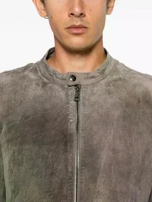 GIORGIO BRATO Zip-up Suede Jacket