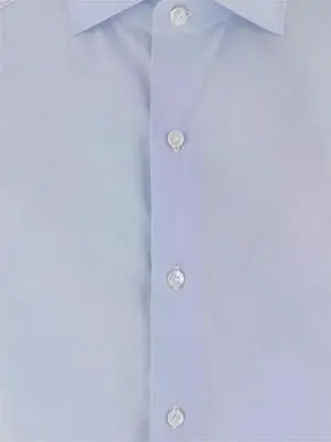 FINAMORE 1925 Buttoned-cuff Curved-hem Shirt