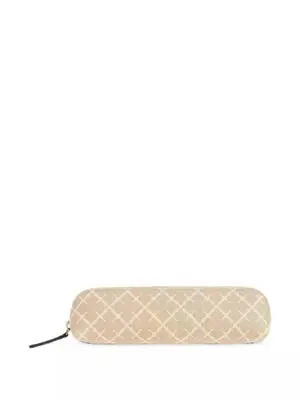 BY MALENE BIRGER Ivy Pen Monogram-print Pencil Case - Neutrals