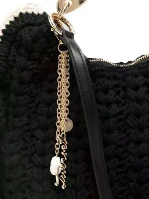 TWINSET Crochet Ruffled-trim Tote Bag
