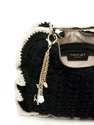 TWINSET Crochet Ruffled Tote Bag