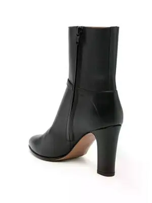 Valentino Garavani Buckle-strap Leather Ankle Boots