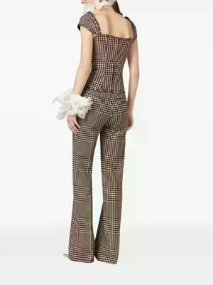 Giuseppe Di Morabito Houndstooth-pattern Stud-embellished Trousers
