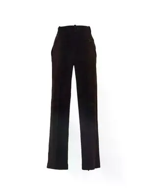 CIRCOLO 1901 Velvet Straight-leg Trousers