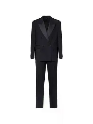 LARDINI Double-breasted Peak-lapel Suit