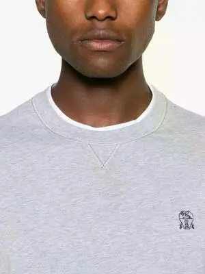 Brunello Cucinelli Logo-embroidered T-shirt
