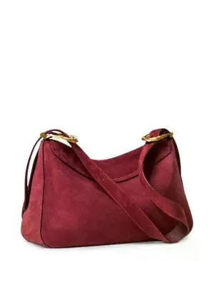 TWINSET Liliane Suede Shoulder Bag With Buckles