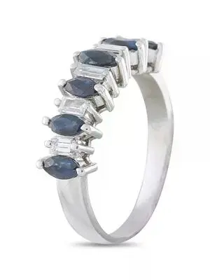 LB EXCLUSIVE Sapphire And Diamond Band Ring