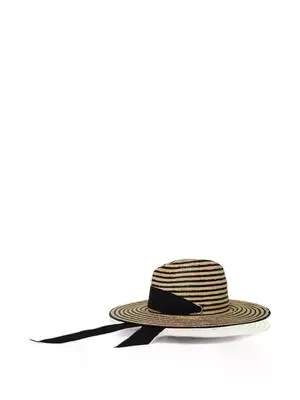 GIGI BURRIS MILLINERY Jeanne Striped Raffia Hat