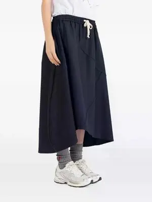 SOCIETE ANONYME Asymmetric Panelled Midi Skirt - Blue