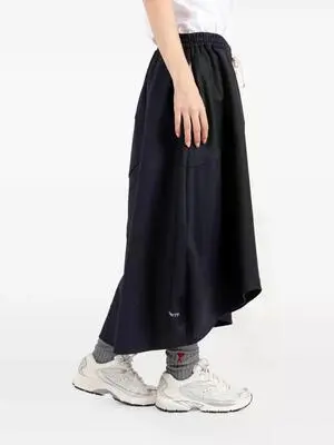 SOCIETE ANONYME Asymmetric Panelled Midi Skirt - Blue