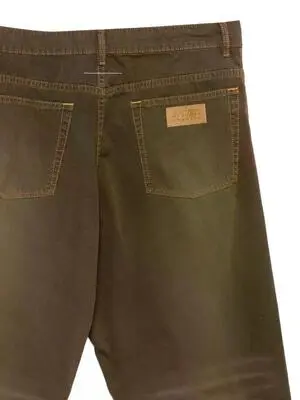 MAISON MARGIELA Belt-loop Logo-patch Trousers