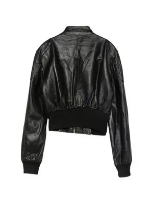 Dolce & Gabbana 2000s Quilted Leather Zip-up Jacket