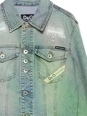 Dolce & Gabbana 2000s Distressed Denim Jacket