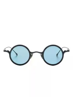 RIGARDS Matte Finish Round Frame Sunglasses - Blue