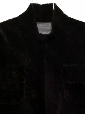 LISKA Shearling Flap-pocket Jacket