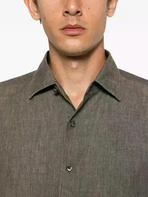 Zegna Linen Long-sleeve Shirt